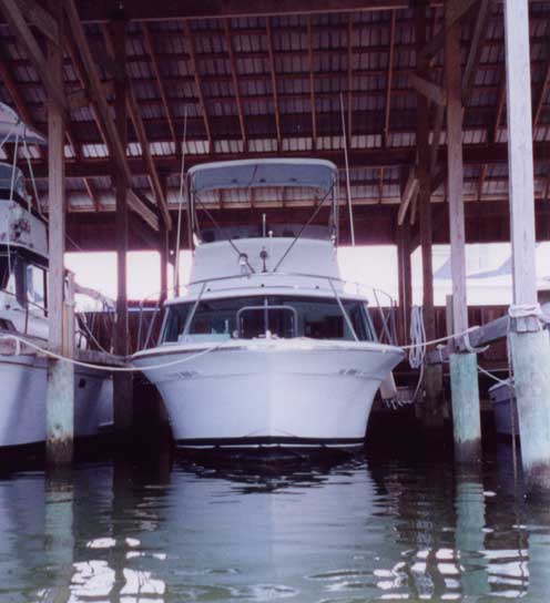 1978 28' Silverton Sedan - In Slip at Porpoise Cove, Bow
